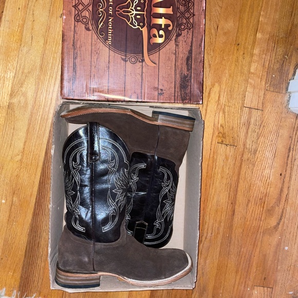 Alfa | Shoes | Alfa Roughout Cowboy Boots | Poshmark